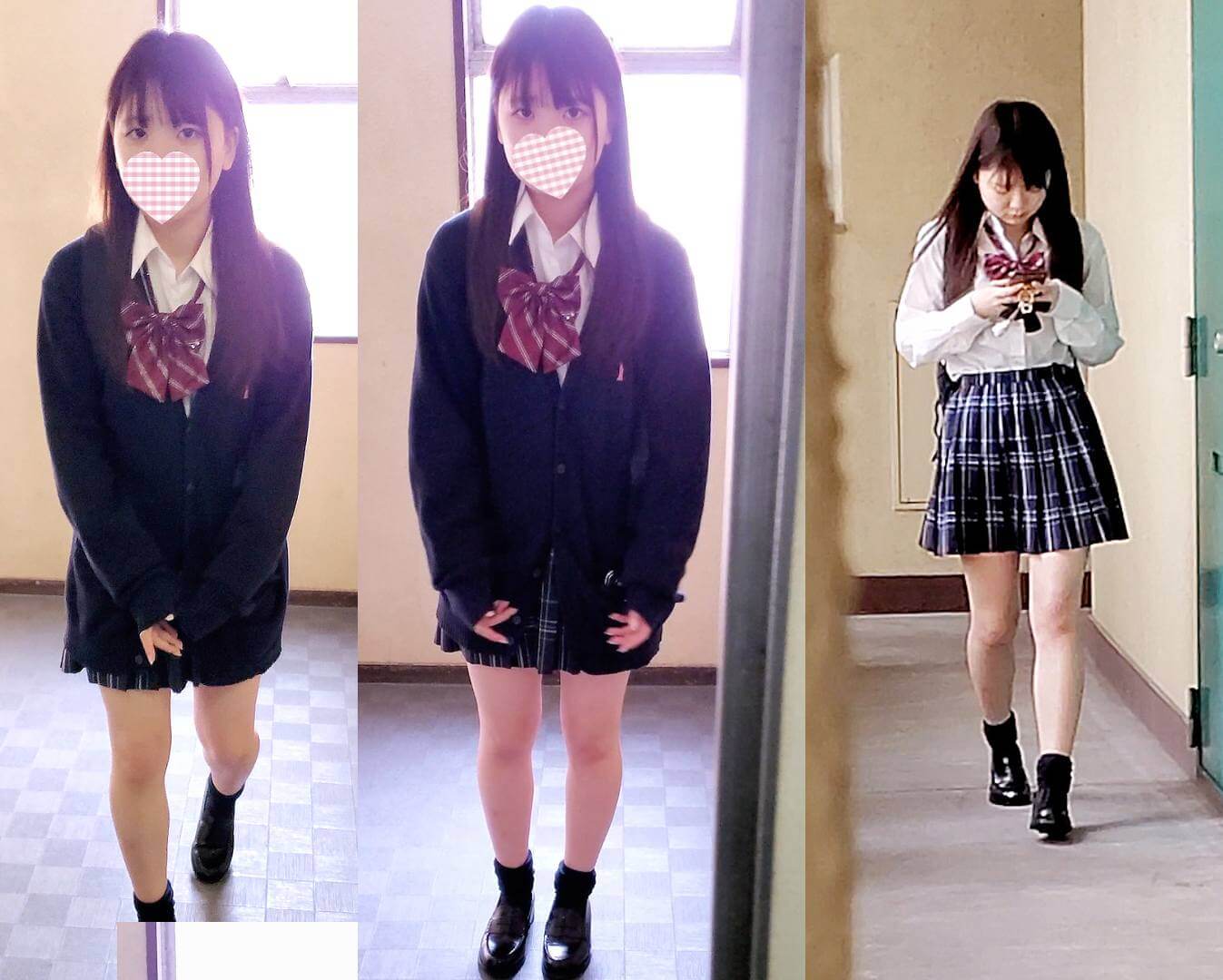 パンツを前後ろ逆に履いて家を出てしまった子！Tバックショーツだからきわきわ（汗）ねんいち33 12登校分 が半額 | Xcolle