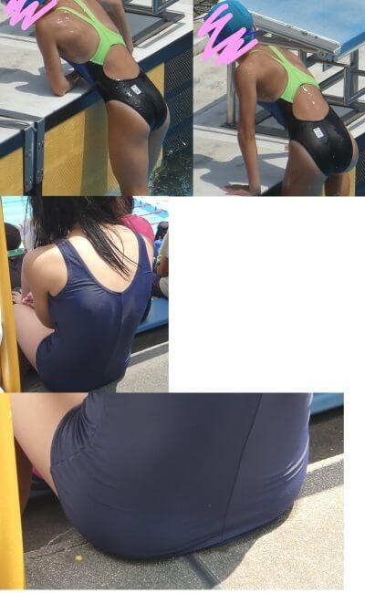 【J〇スクール水着水泳大会潜入3】プリ尻食い込みスク水J〇ちゃん＋スク水お尻ドアップ接写 が半額 | Xcolle