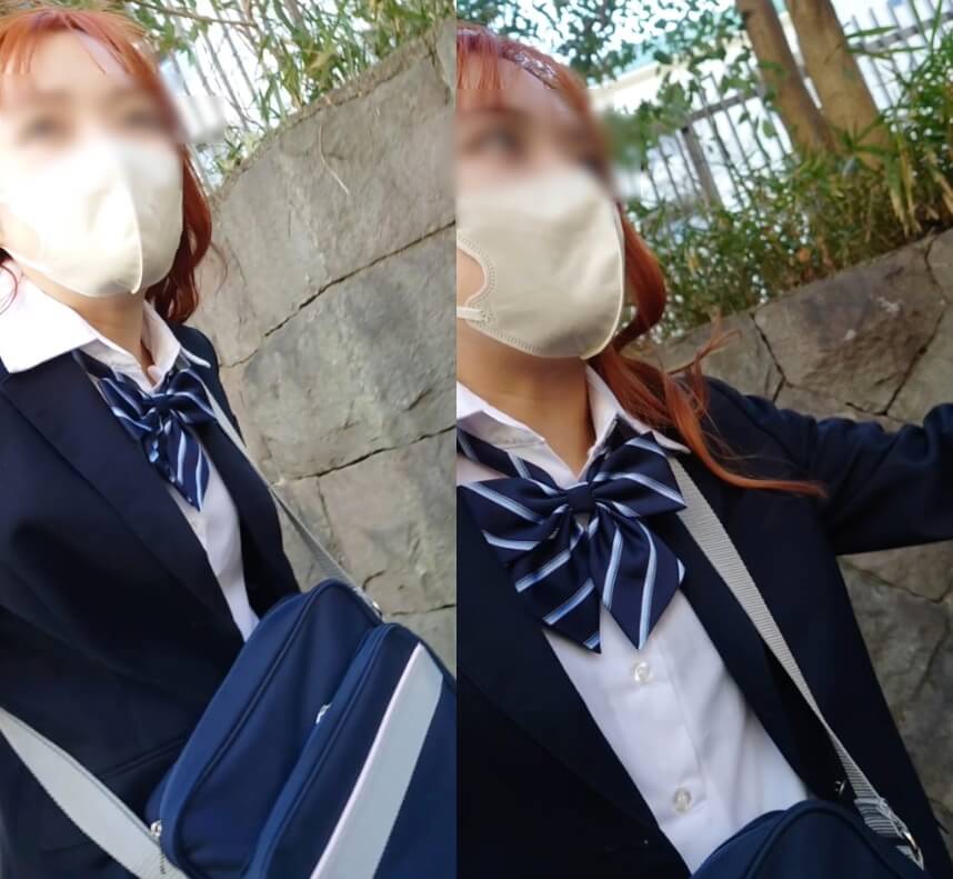 リアルビリギャル＊顔偏差値Sクラス＆笑顔が優しいミニスカJK道案内中に裏切りの逆さ撮影＋α が半額 | Xcolle