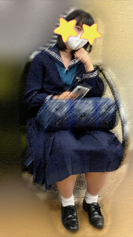 【制服JKは癒しです！14 制服JKはマスクに負けない！】見つめていたい！ が半額 | Xcolle