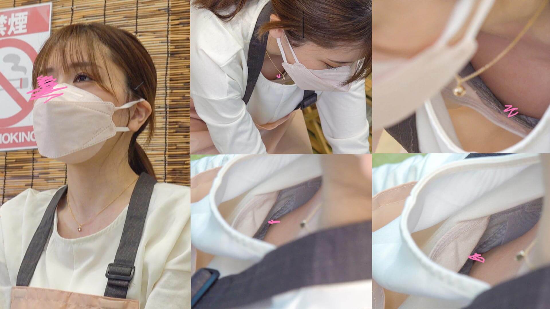 #56【陶芸中の胸チラ】美人の浮きブラ乳首、胸チラ特集!!奥様/大学生/カップルの前屈み胸ちら! が半額 | Xcolle