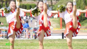 祭りだチア vol.10 【4K】 Kバトン モデル級美女！まさかの豪快ハミパンにご注目!! が半額 | Xcolle