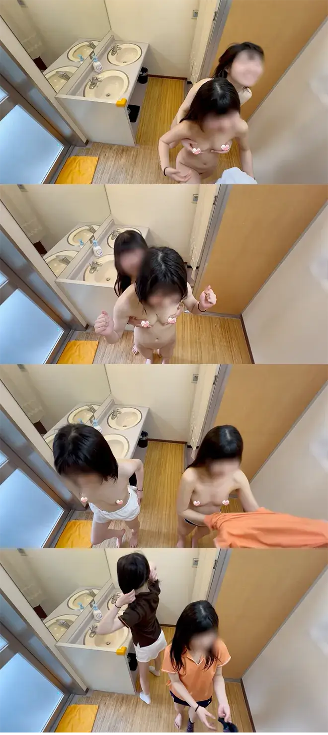 【テニス合宿】（18分超）10代女子2人のいちゃお着替え！おっぱいもみあって全部丸出し！ が半額 | Xcolle