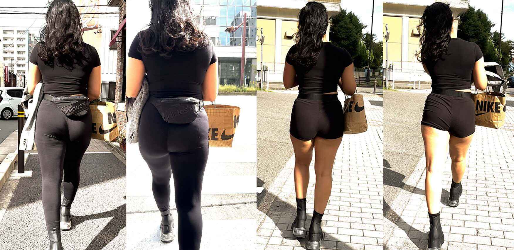 【4K】1時間に及ぶ執拗な追尾！奇跡の規格外爆肉尻！！〜圧巻の縦揺れ歩行攻防戦〜 が半額 | Xcolle